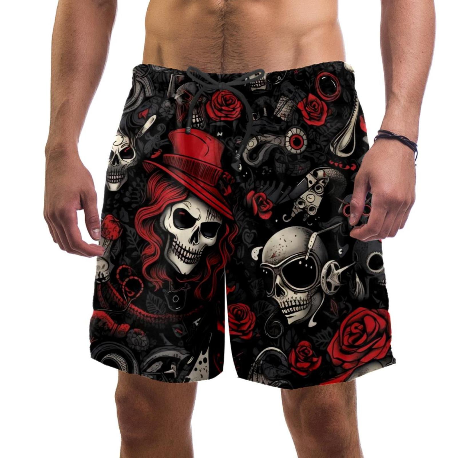 luoweisi Men's Beach Shorts Quick Dry Swim Trunks with Mesh Lining ...