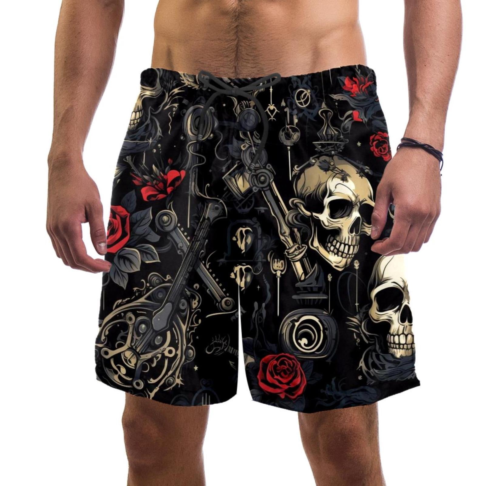 luoweisi Men's Beach Shorts Quick Dry Swim Trunks with Mesh Lining ...