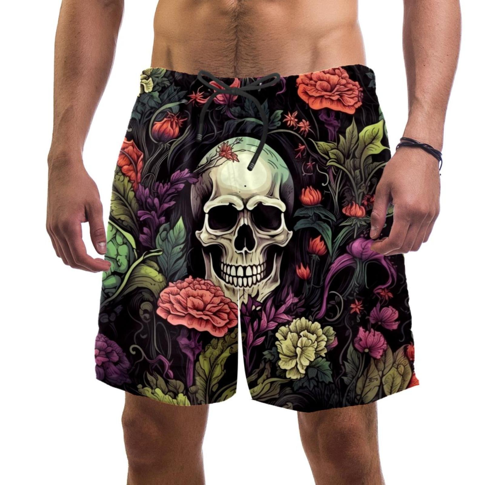 luoweisi Men's Beach Shorts Quick Dry Swim Trunks with Mesh Lining ...