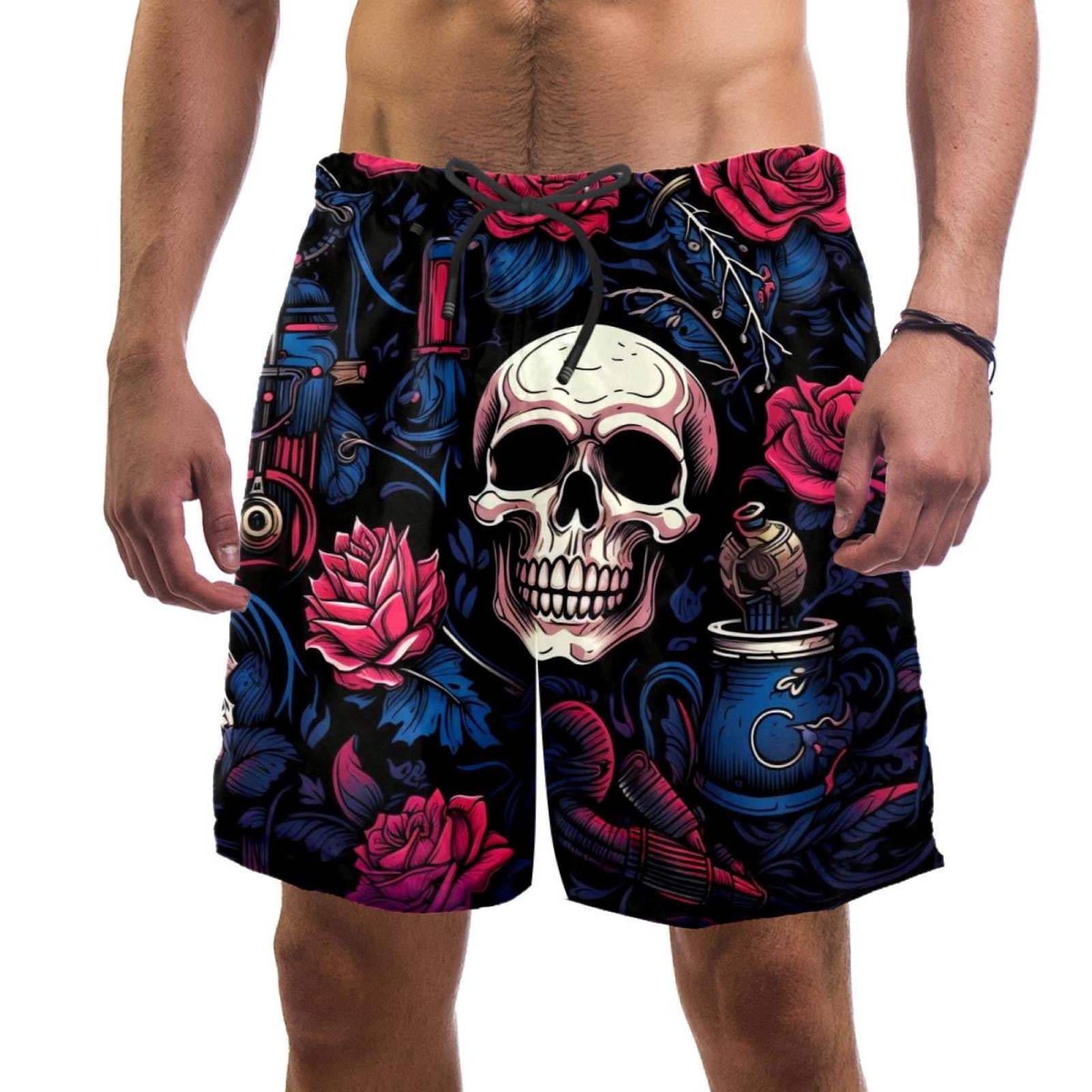 luoweisi Men's Beach Shorts Quick Dry Swim Trunks with Mesh Lining ...