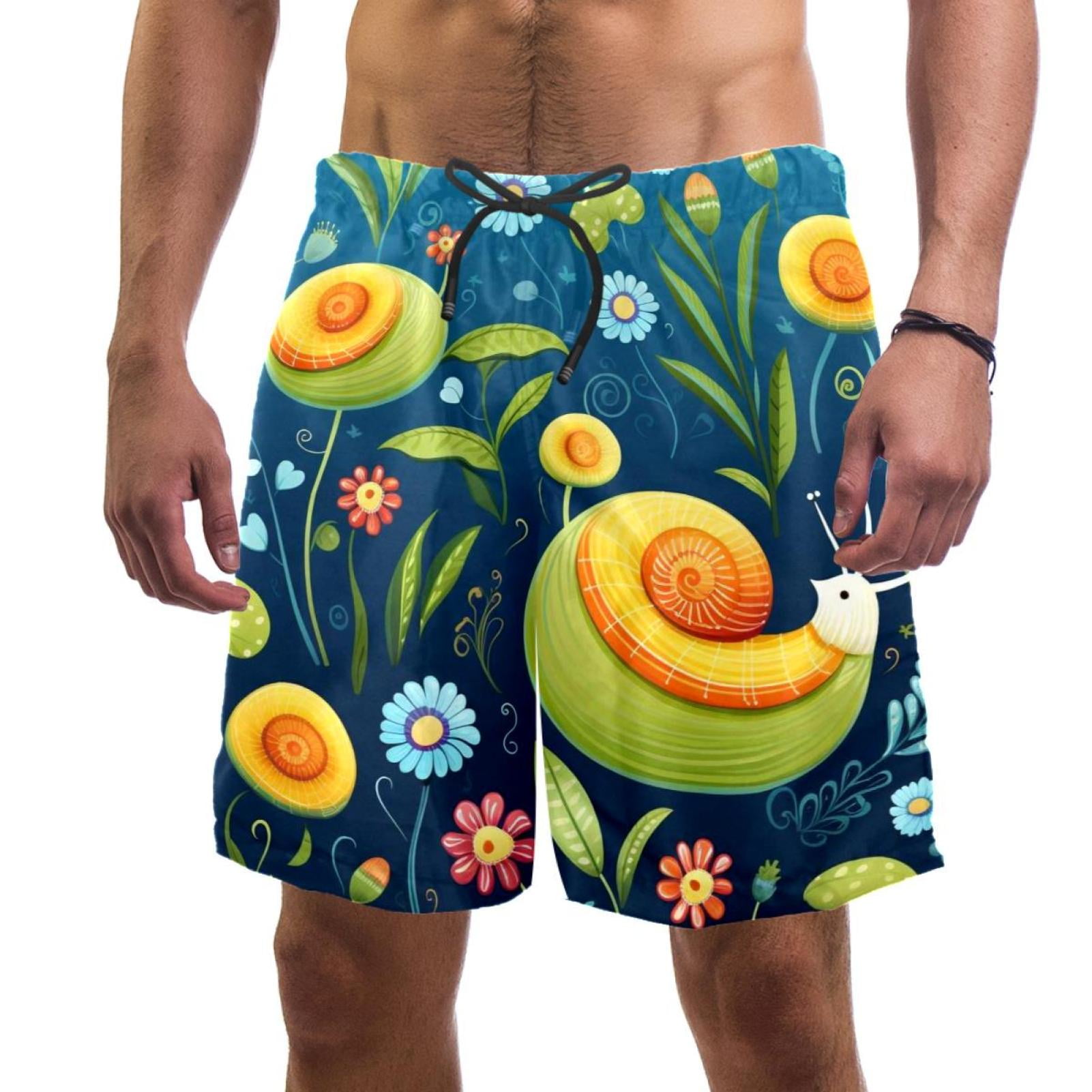 luoweisi Men's Beach Shorts Quick Dry Swim Trunks with Mesh Lining ...