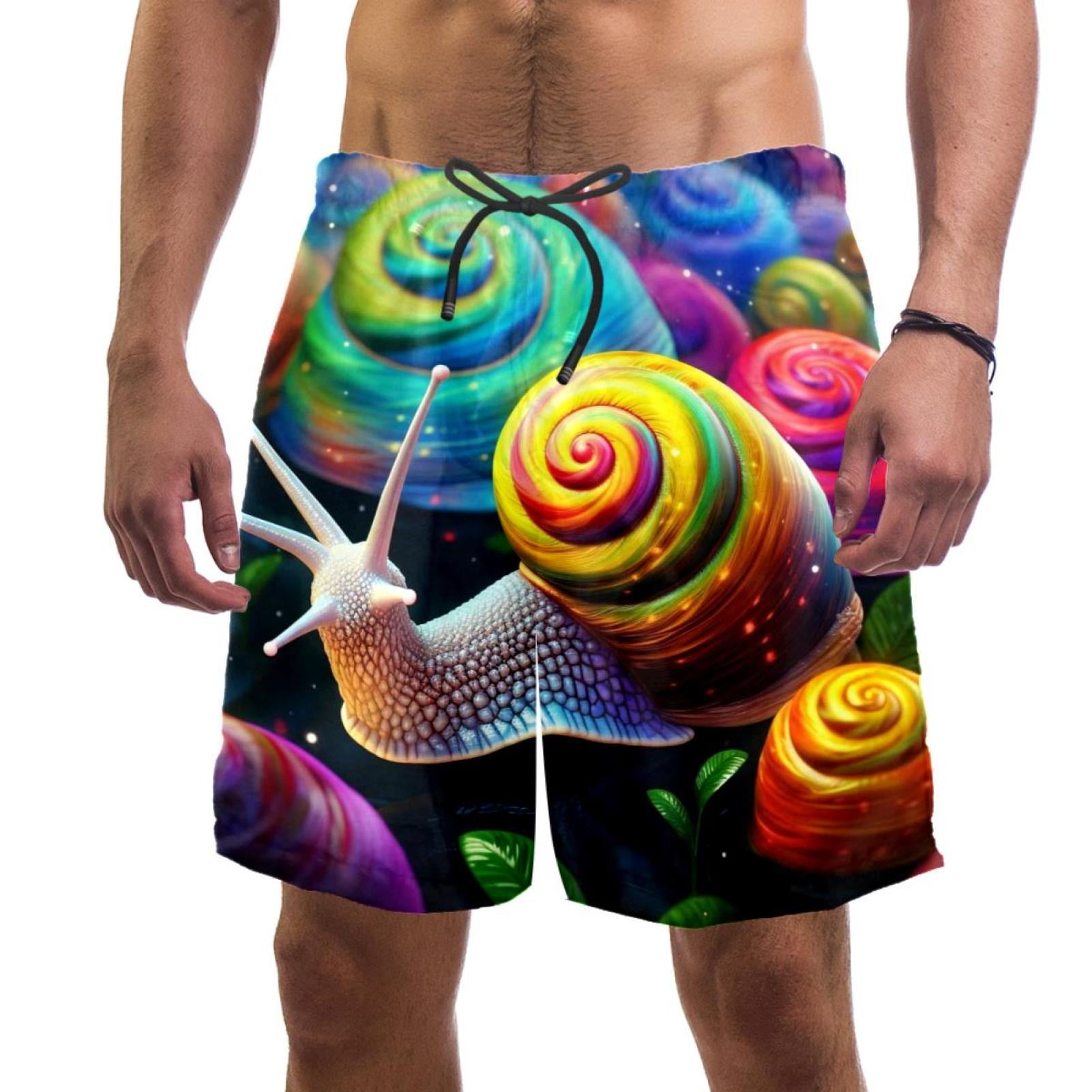 luoweisi Men's Beach Shorts Quick Dry Swim Trunks with Mesh Lining ...