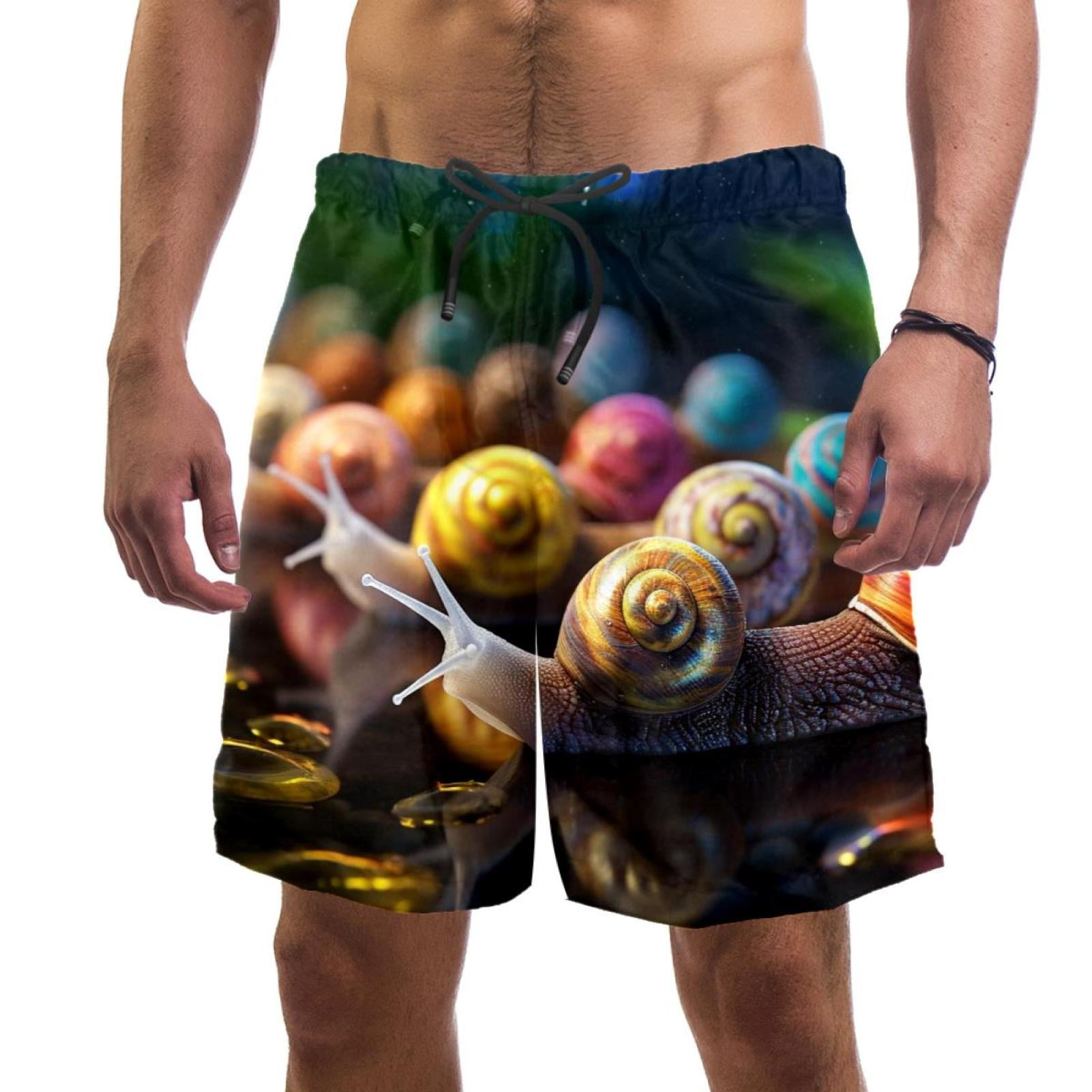 luoweisi Men's Beach Shorts Quick Dry Swim Trunks with Mesh Lining ...
