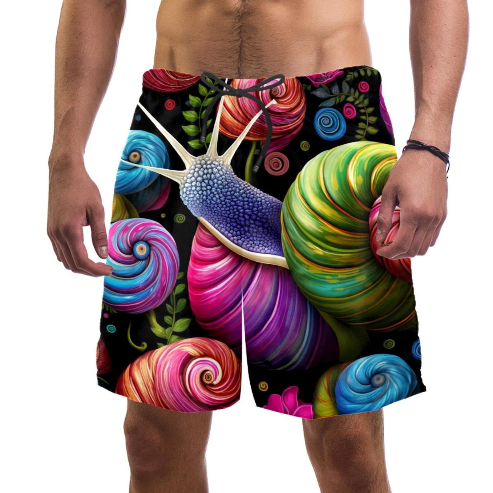 luoweisi Men's Beach Shorts Quick Dry Swim Trunks with Mesh Lining ...
