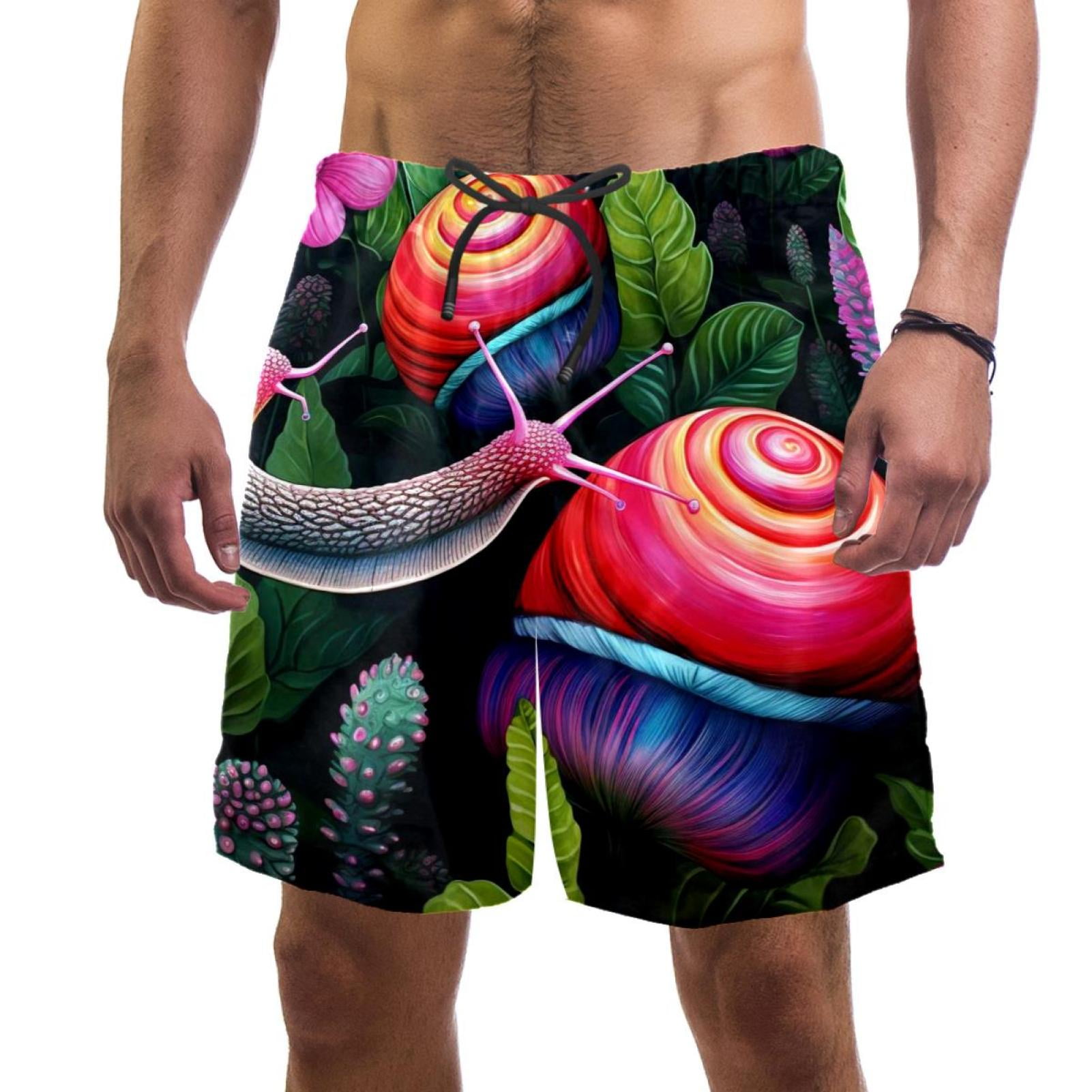 luoweisi Men's Beach Shorts Quick Dry Swim Trunks with Mesh Lining ...