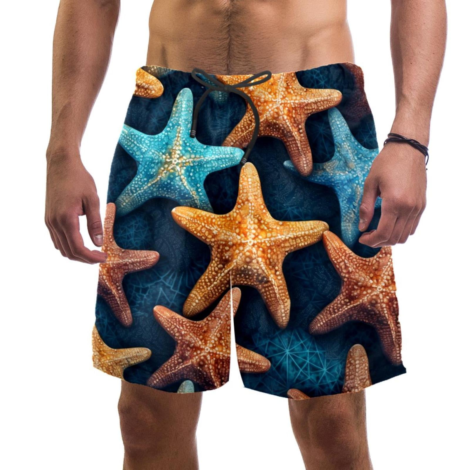luoweisi Men's Beach Shorts Quick Dry Swim Trunks with Mesh Lining ...