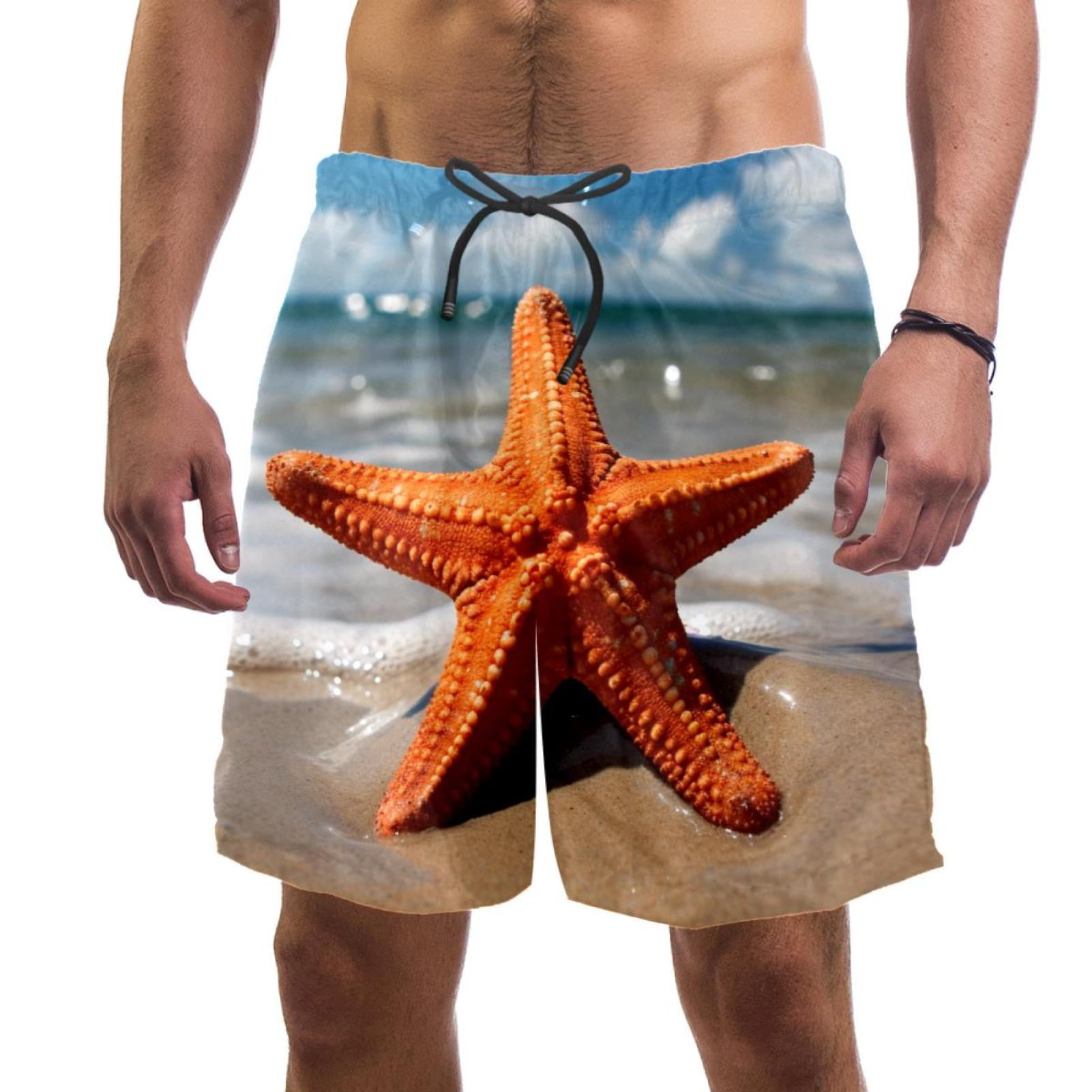 luoweisi Men's Beach Shorts Quick Dry Swim Trunks with Mesh Lining ...