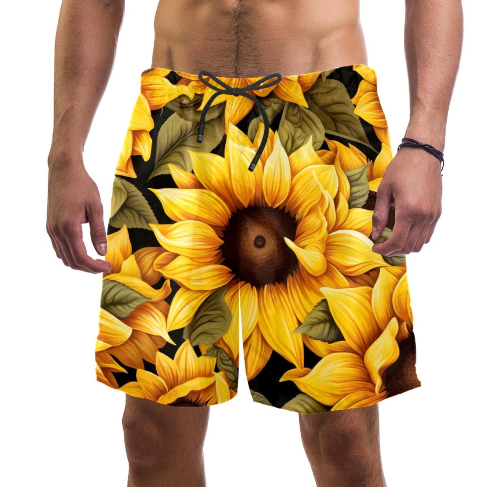 luoweisi Men's Beach Shorts Quick Dry Swim Trunks with Mesh Lining ...
