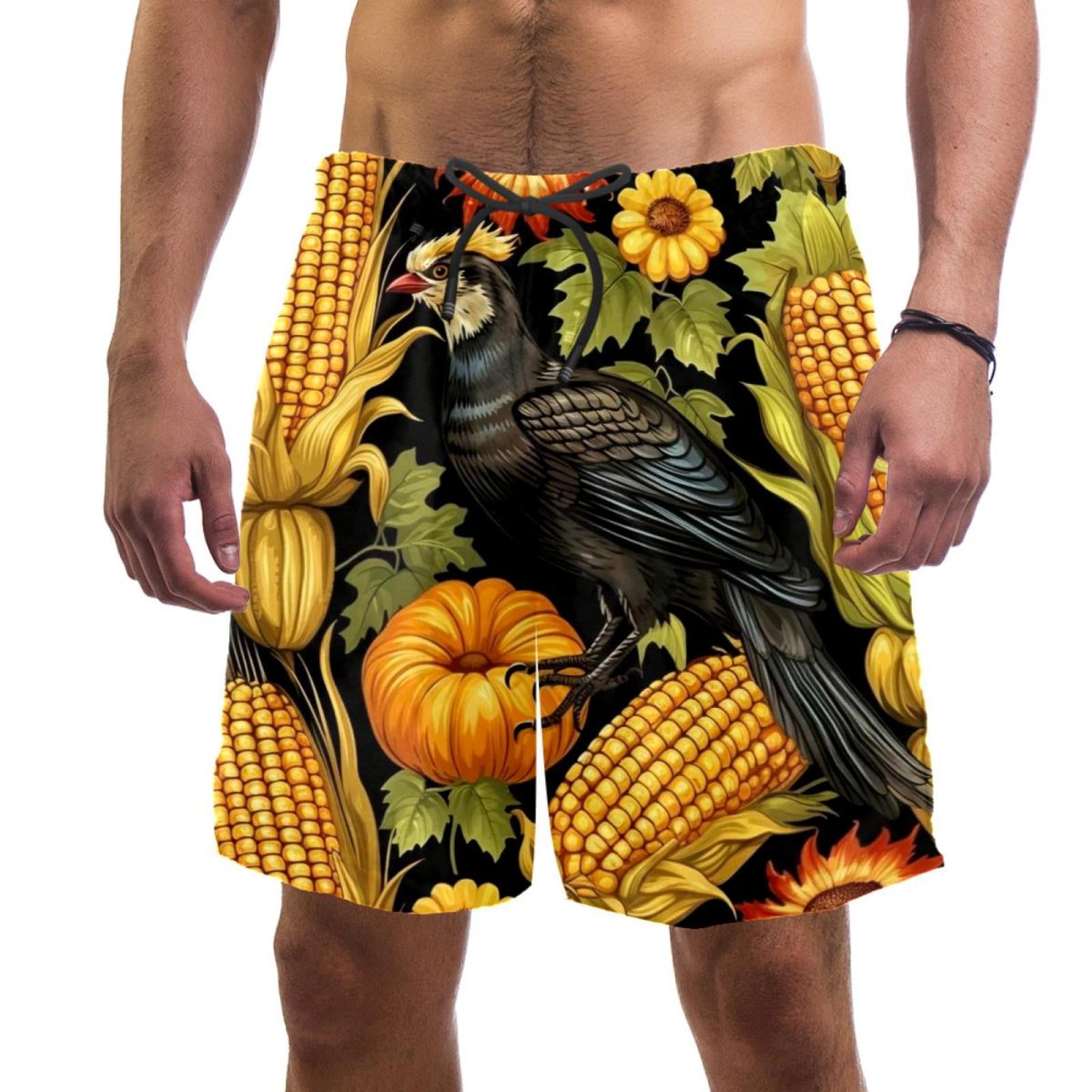 luoweisi Men's Beach Shorts Quick Dry Swim Trunks with Mesh Lining ...