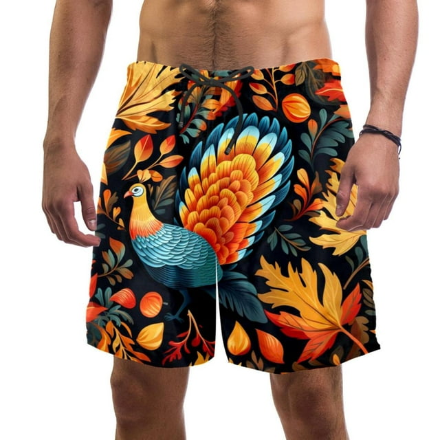 luoweisi Men's Beach Shorts Quick Dry Swim Trunks with Mesh Lining ...