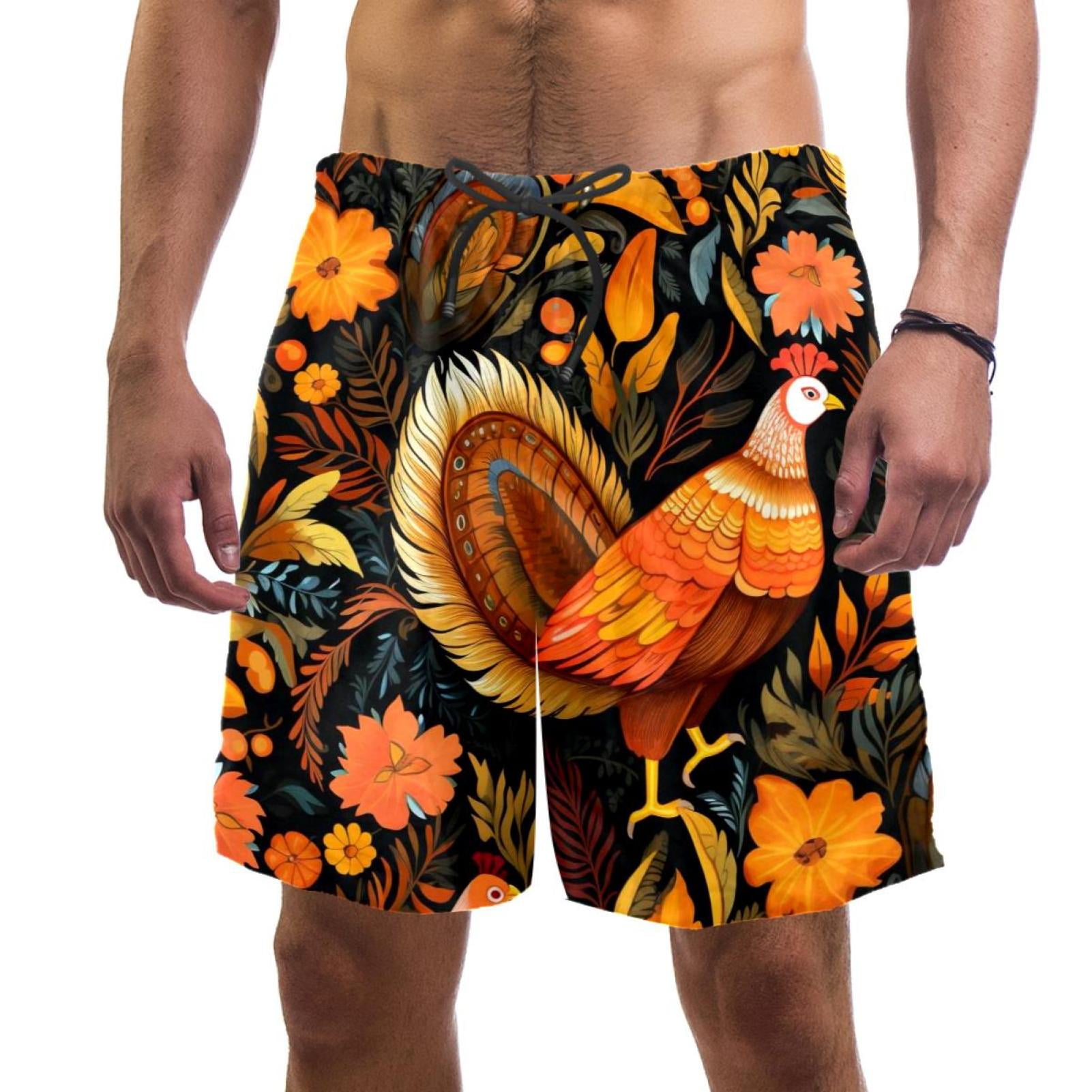 luoweisi Men's Beach Shorts Quick Dry Swim Trunks with Mesh Lining ...