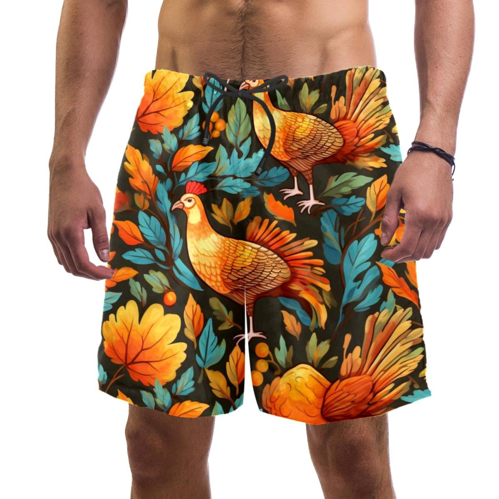 luoweisi Men's Beach Shorts Quick Dry Swim Trunks with Mesh Lining ...