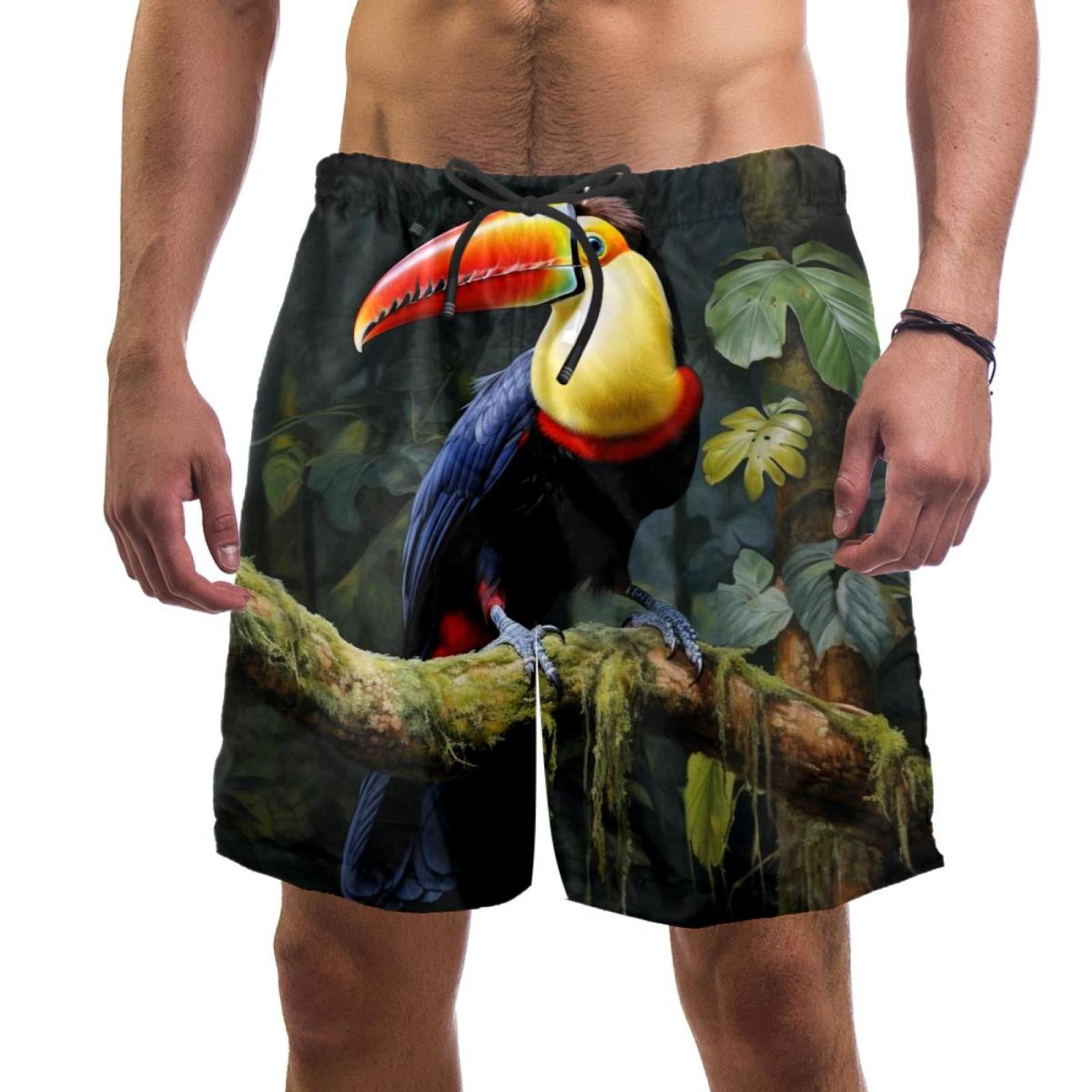 luoweisi Men's Beach Shorts Quick Dry Swim Trunks with Mesh Lining ...