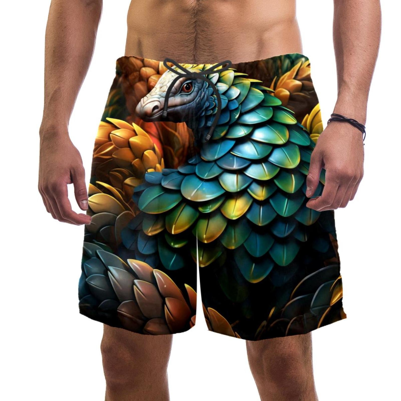luoweisi Men's Beach Shorts Quick Dry Swim Trunks with Mesh Lining ...