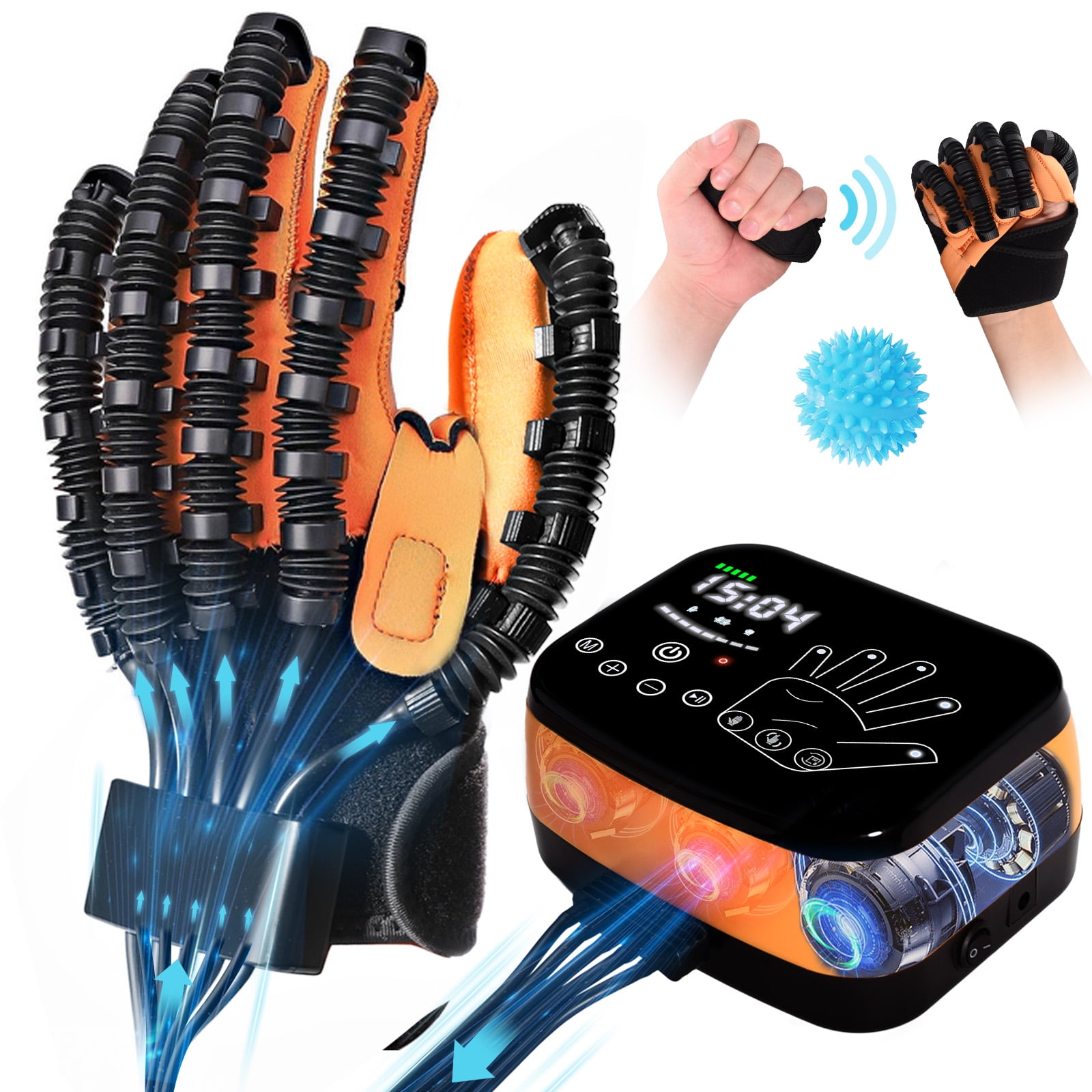 Luxmo Medical Hand Rehabilitation Robot Glove for Stroke Patients, Pain ...