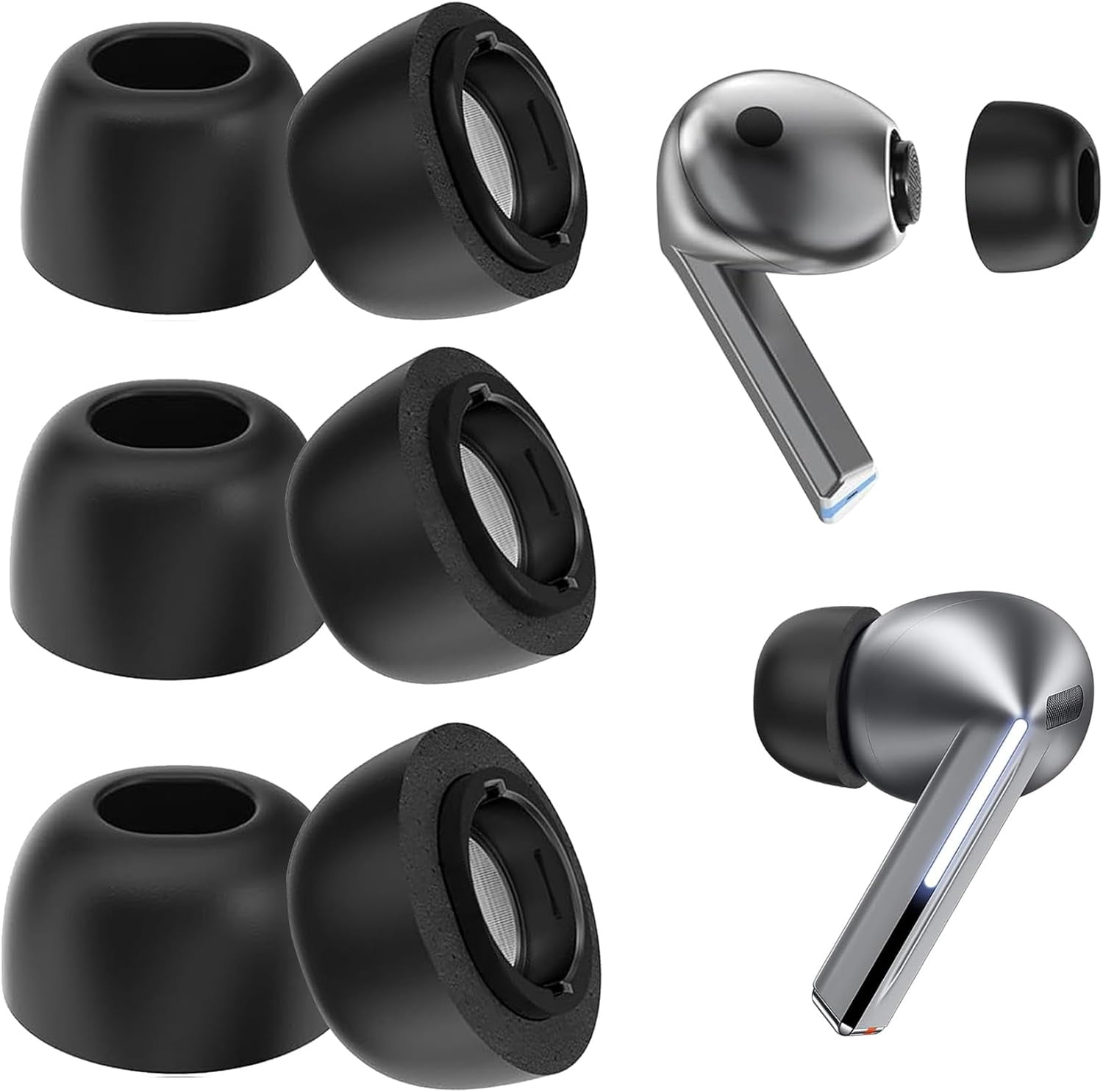 lvtiantian Galaxy Buds 3 Pro Memory Foam Ear Tips,Tips Earbud for ...