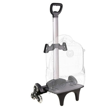 IvyH Compact Folding Backpack Trolley, Aluminium Cart, 6 Wheels, for ...