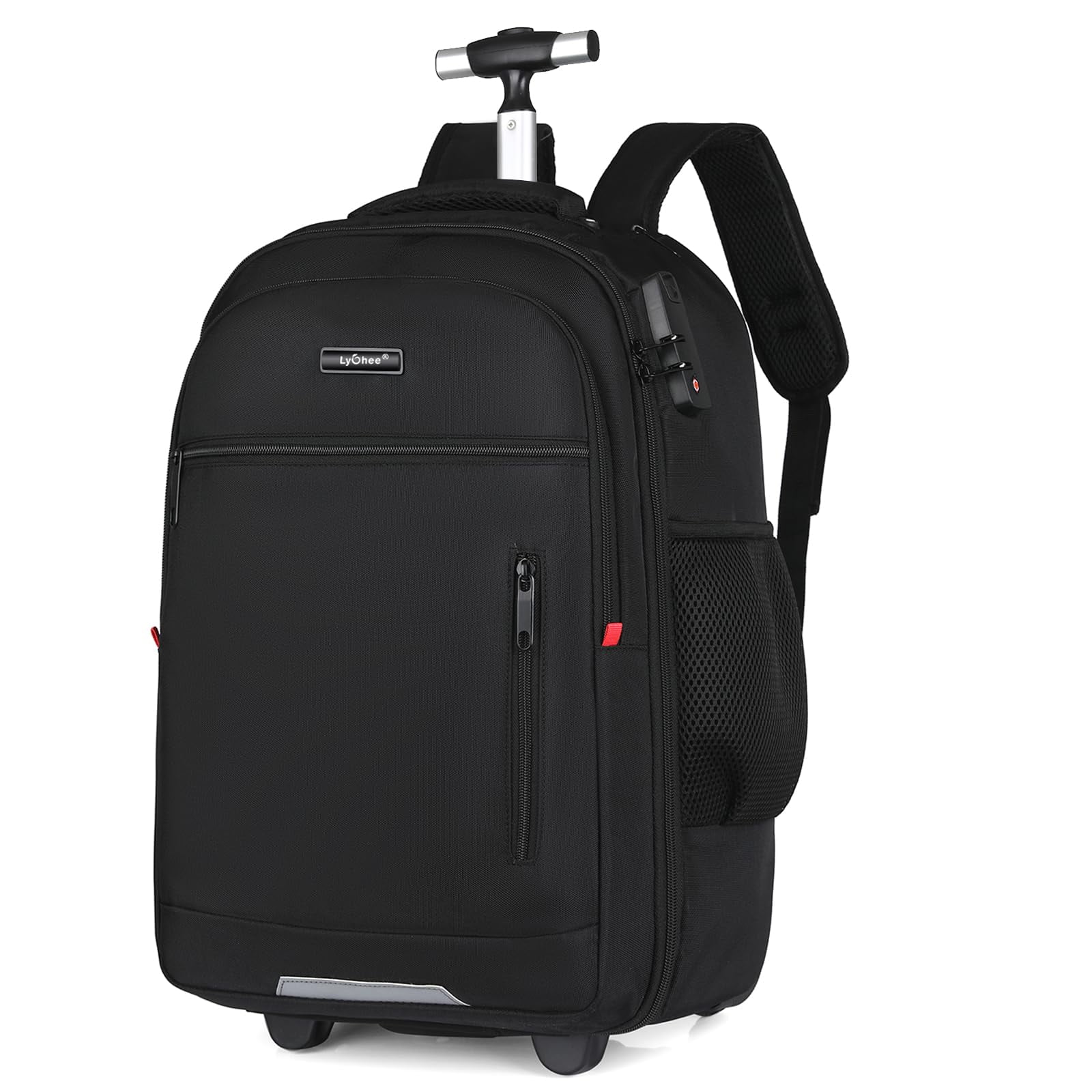 lychee Concealable Trolley Rolling Backpack-Adult Business Laptop ...