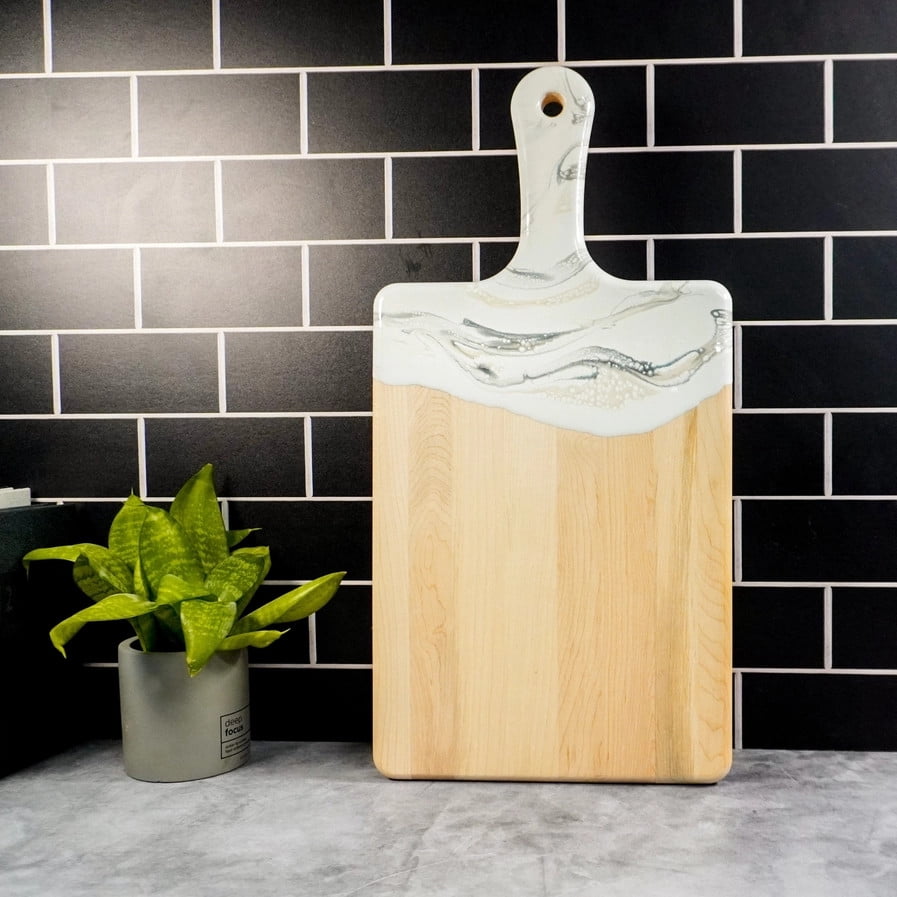 lynn & liana designs Large Maple Wood Marble Charcuterie Board ...