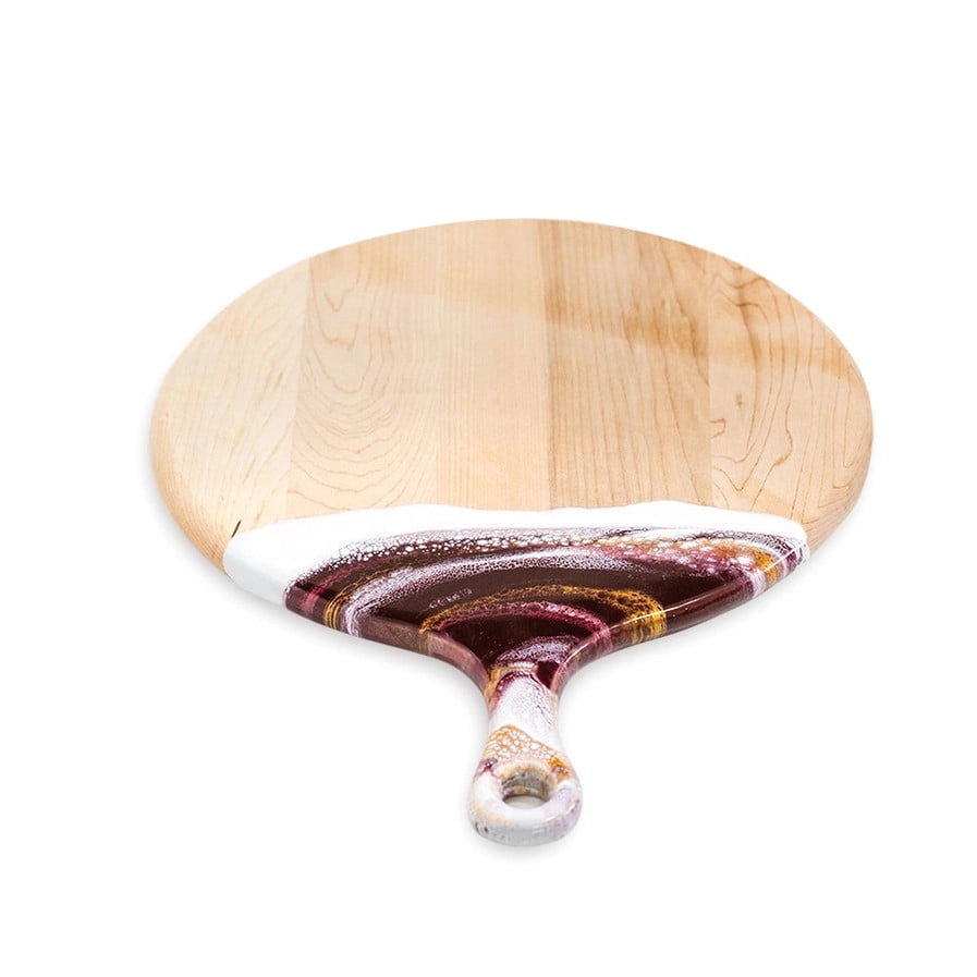 lynn & liana designs Maple Round Paddle Raspberry White Gold ...