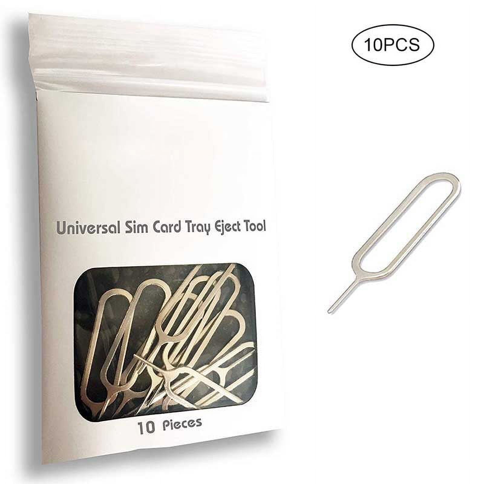 lzndeal 10Pcs Slim Sim Card Tray Pin Eject Removal Tool Needle Opener Ejector for Most ...