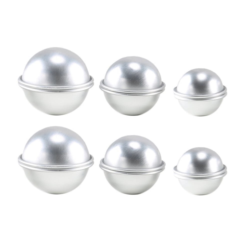 lzndeal 6Pcs Diy Bath Bomb Mold Sphere Round Ball Molds Tool Supplies ...