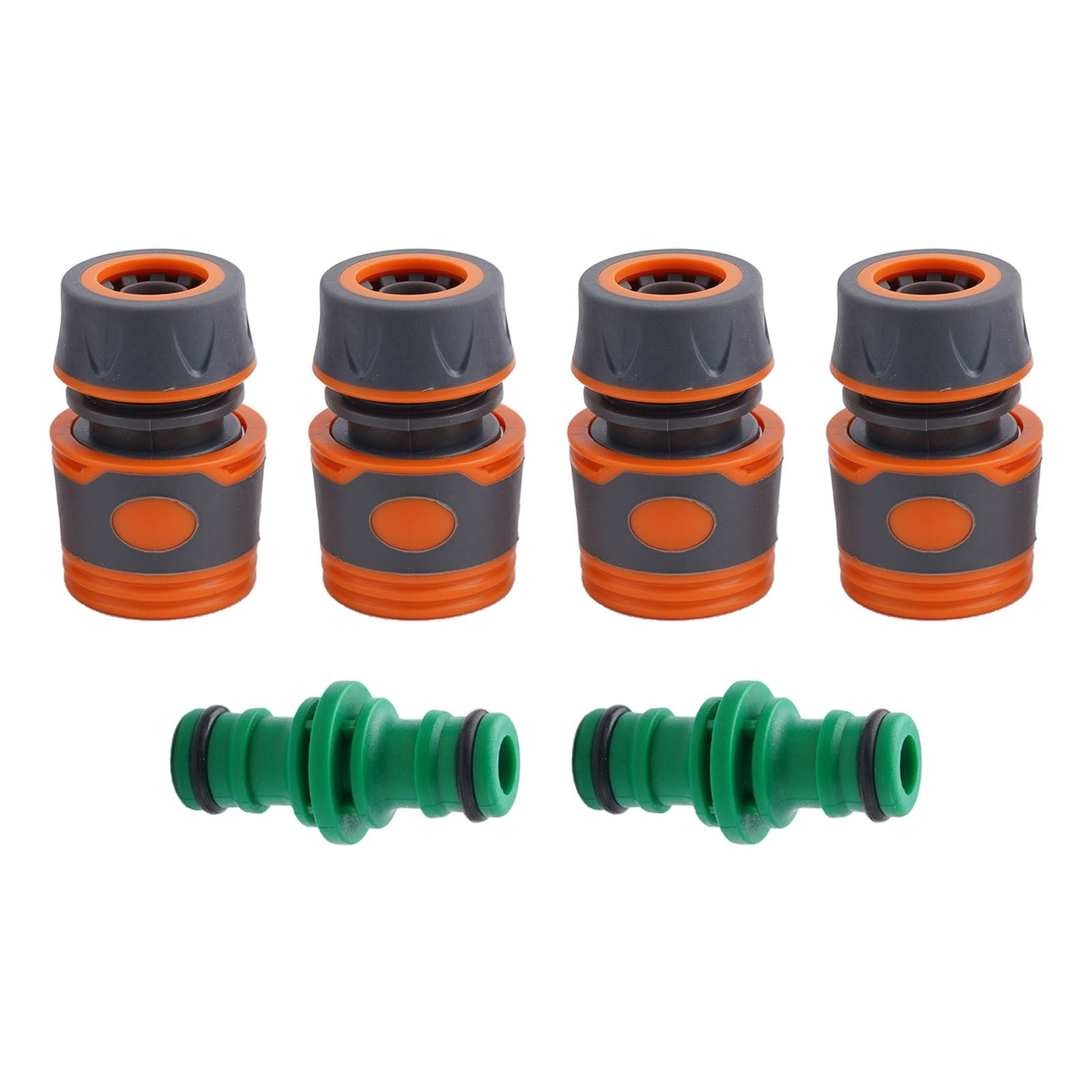 m Hose Coupling Set 4-Piece Connector 2 Couplings 1/2 Inch Garden ...
