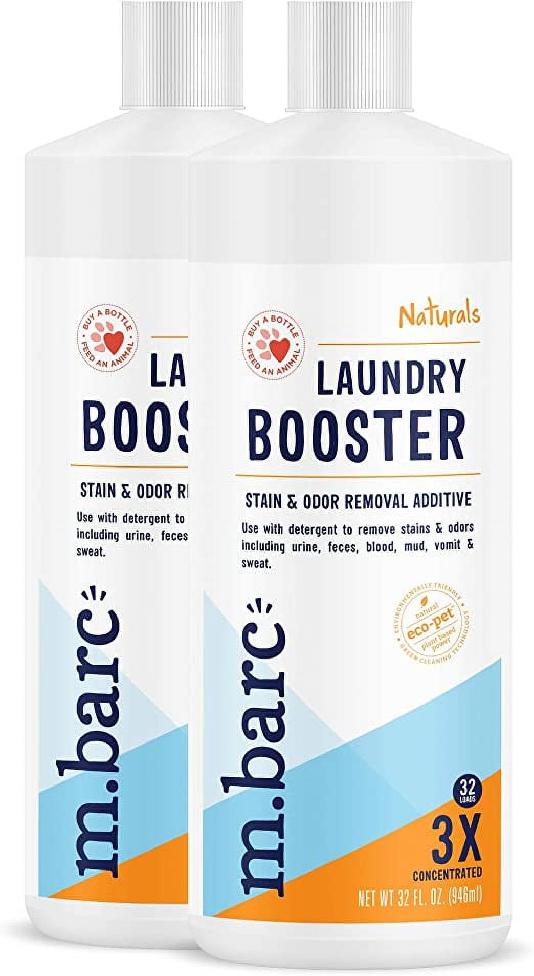 m.barc Naturals Pet Laundry Detergent Booster - Stain & Odor Removal ...