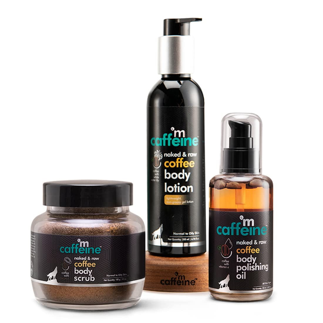 mCaffeine Body Toning & Polishing Kit with Coffee Body Massage Oil ...