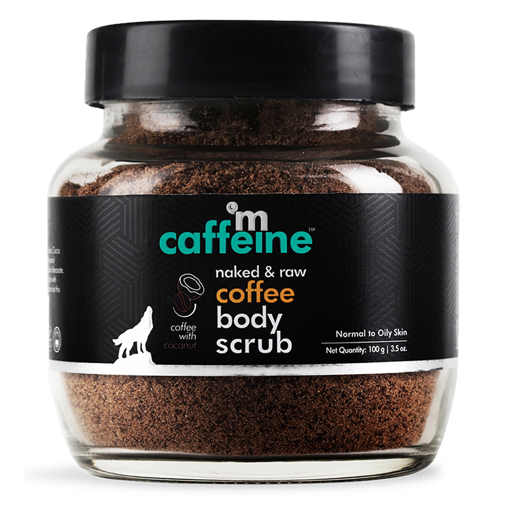 mCaffeine Naked and Raw Coffee Body Scrub, Hydrating Scrub, Coconut, 3. ...