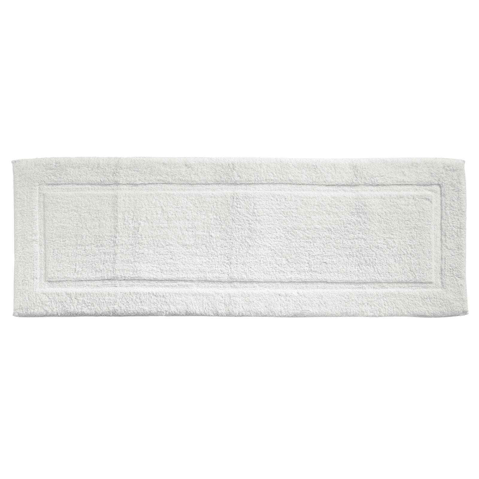 mDesign Bathroom 100% Cotton Rectangular Rug, Long Runner, 60" x 21 ...