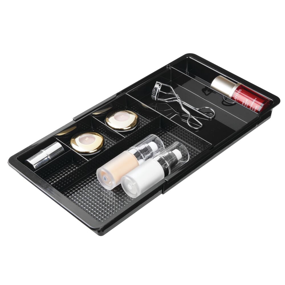 mDesign Expandable Plastic Drawer Office Storage Organizer/Container ...