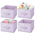 mDesign Collapsible Cubby Storage Cloth Boxes for Kids Cube Organizer ...