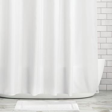 Standard-Sized Polyester Fabric Shower Curtain Liner in Grey - Walmart.com