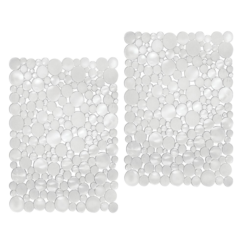 mDesign Kitchen Sink Protector Mat - Bubble Design - Large, 2 Pack ...