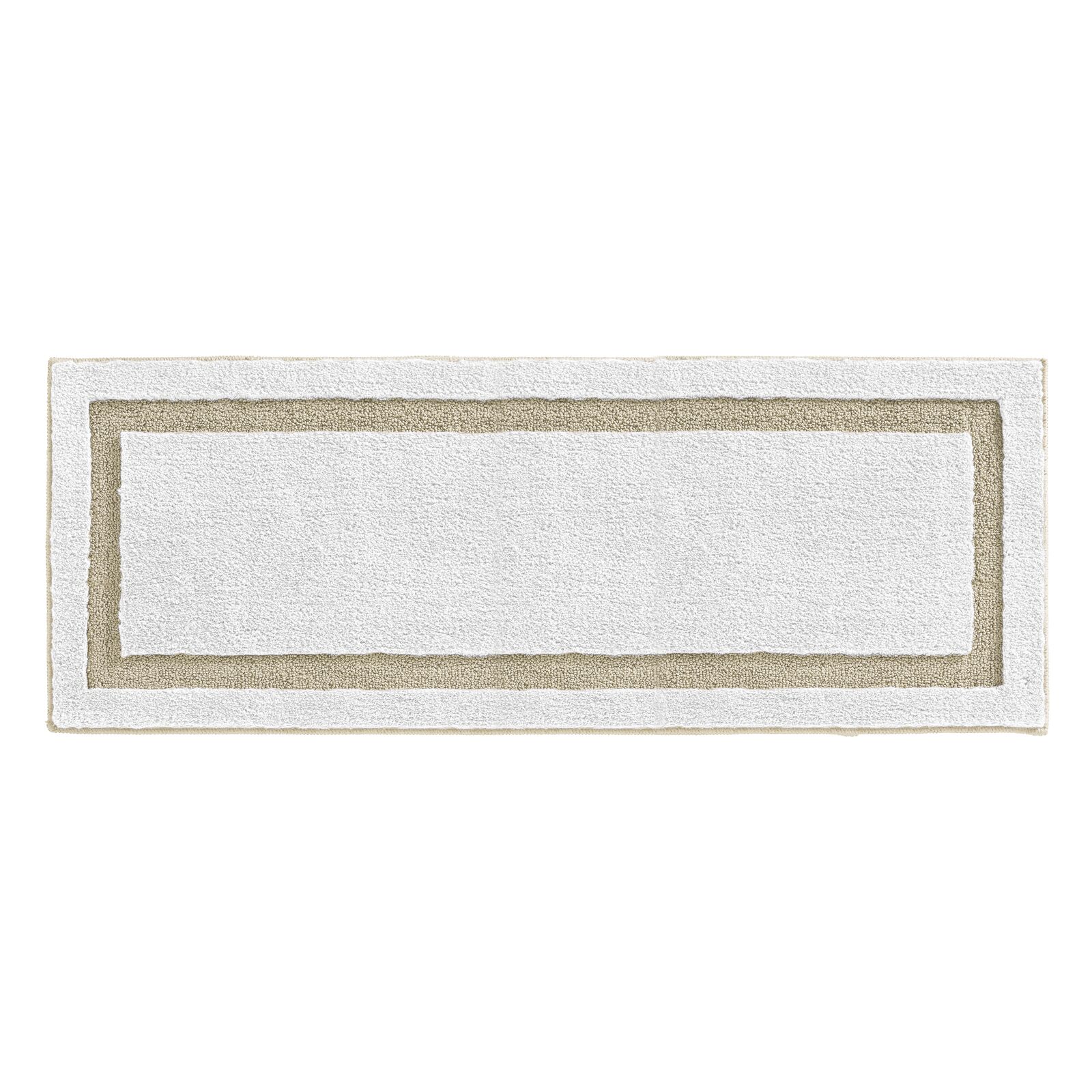 mDesign Large Bath Mat Runner - Non-Skid Bathroom Runner Rug - Pure ...