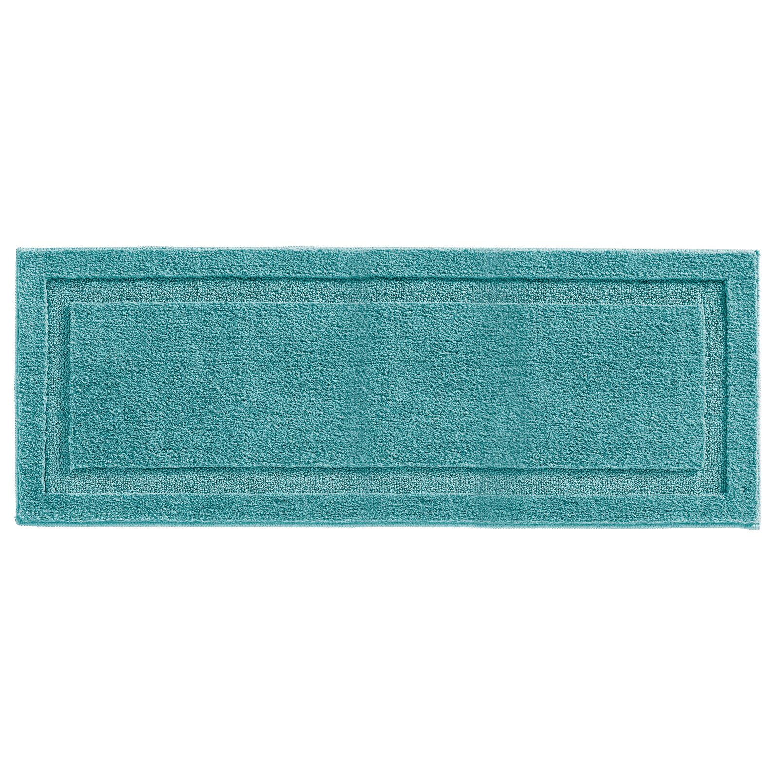 mDesign Large Modern Bath Mat Runner - Non-Skid Bathroom Runner Rug ...