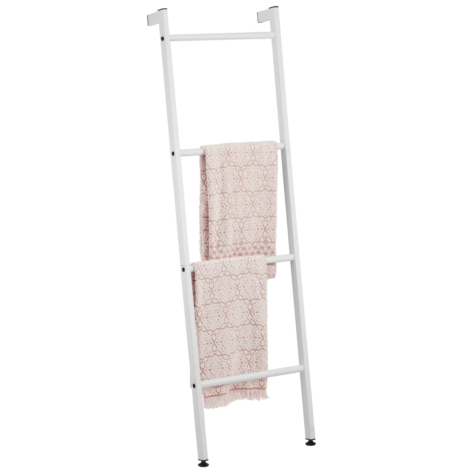 mDesign Metal Blanket & Towel Wall Ladder Rack for Bedroom/Bathroom ...
