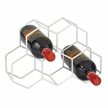mDesign Water Bottle / Wine Rack Storage Organizer, 10 Bottles, 2 Pack ...