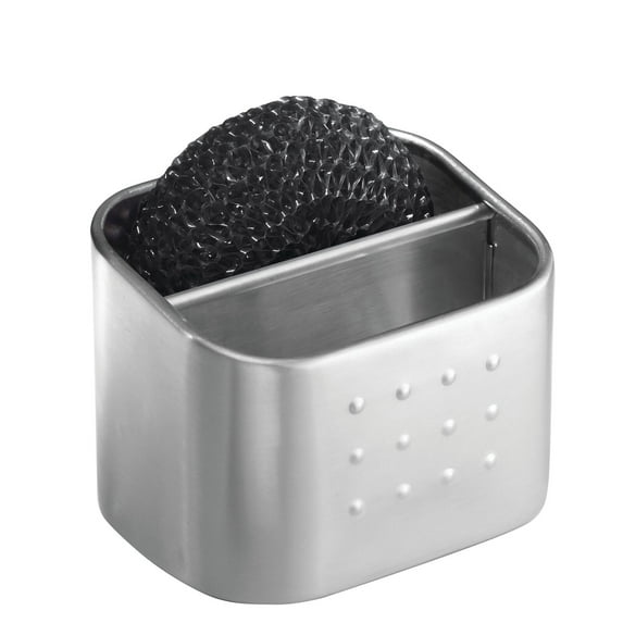 mDesign Metal Kitchen Sink Storage Caddy, Soap / Sponge Holder ...