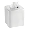 mDesign Modern Metal Square Tissue Box Cover Holder for Bathroom ...