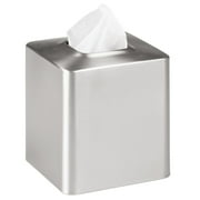 Brushed Nickel Tissue Box Cover