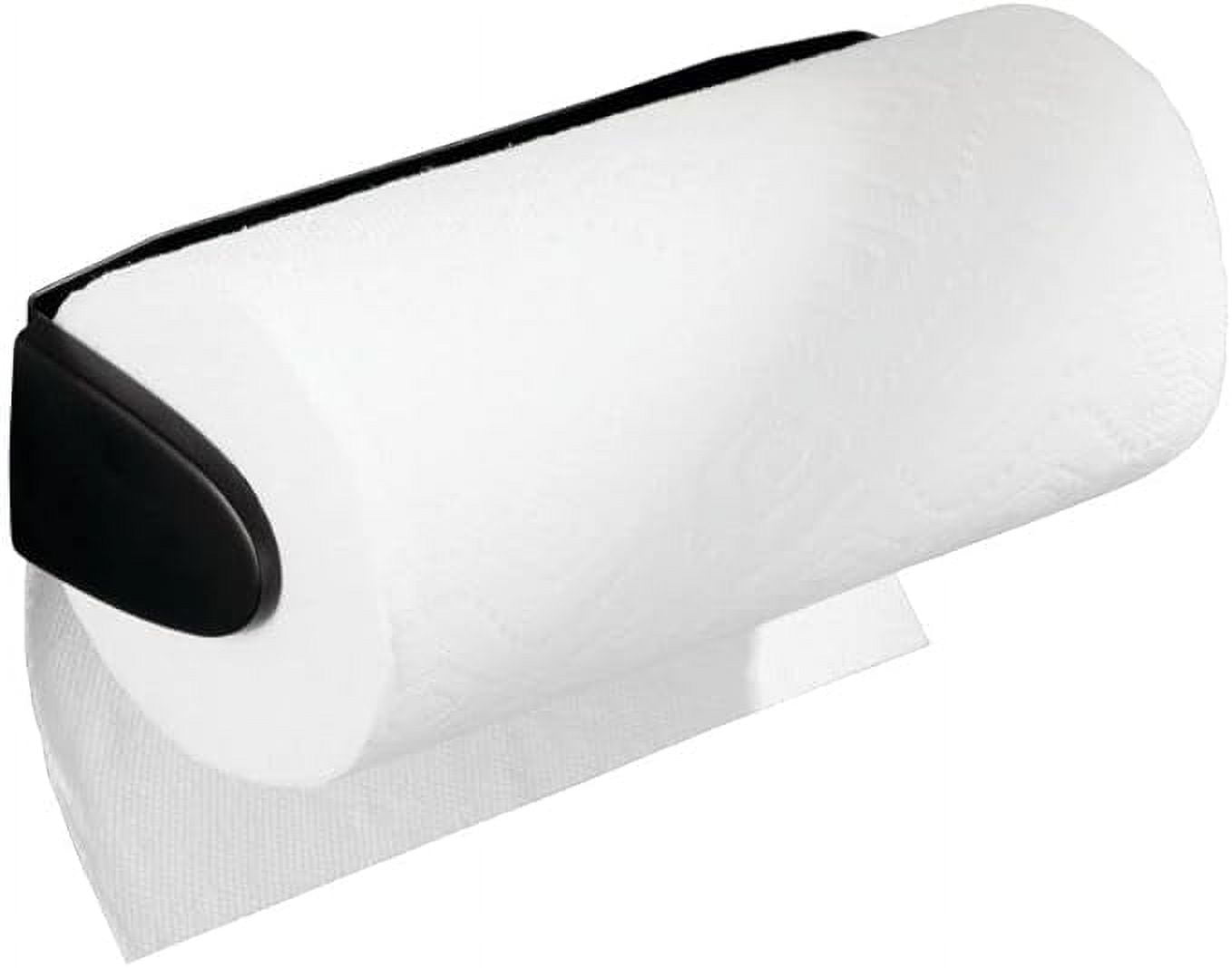 mDesign Metal Wall Mounted Paper Towel Holder Dispenser for Walls or ...