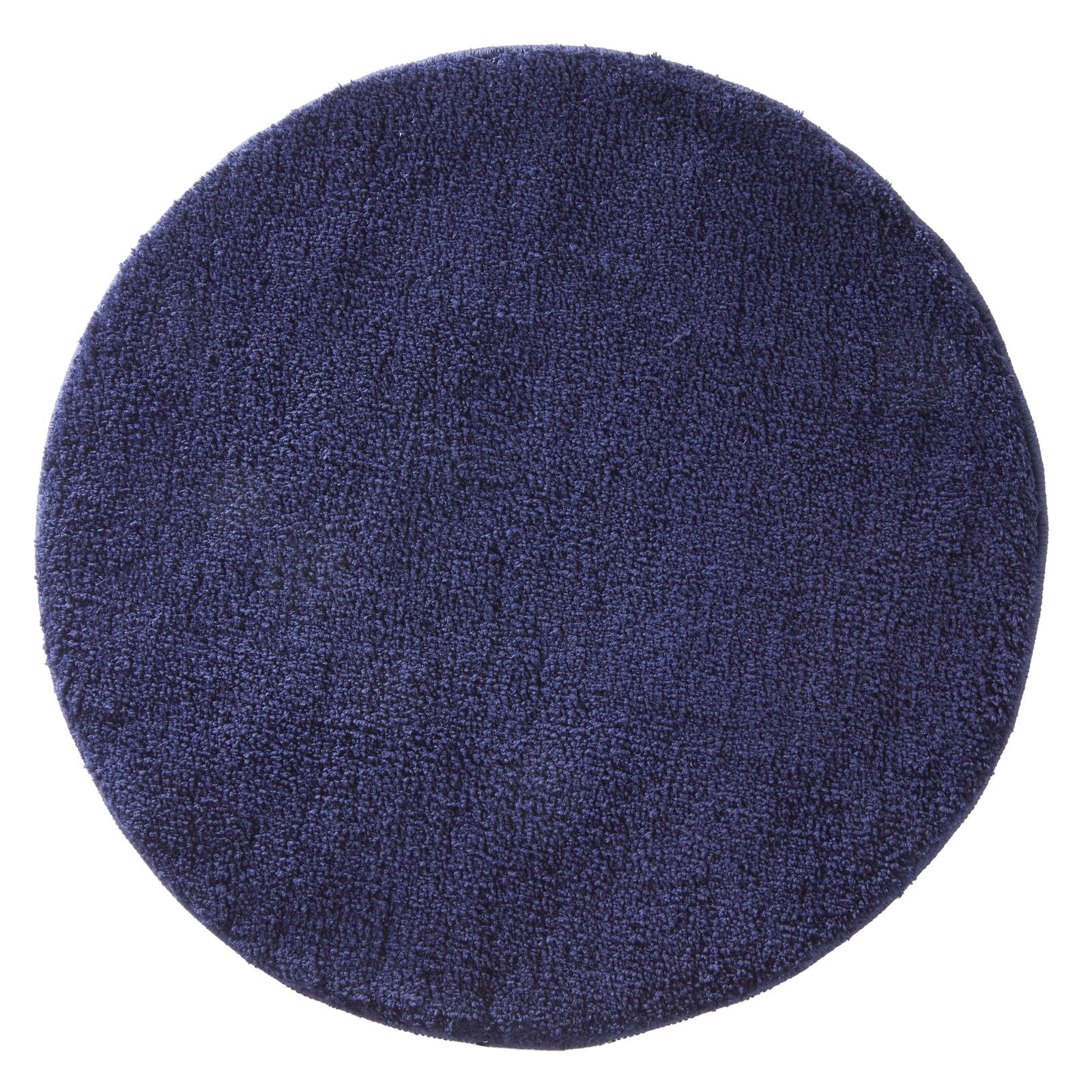 mDesign Microfiber Accent Rug Mat, 24" Diameter - Navy Blue - Walmart.com