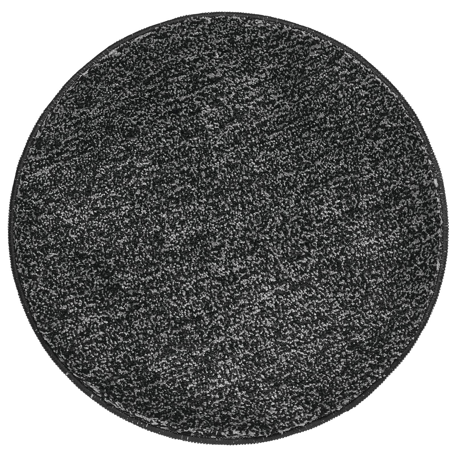 mDesign Microfiber Accent Rug Mat/Runner, 24" Diameter - Heather ...