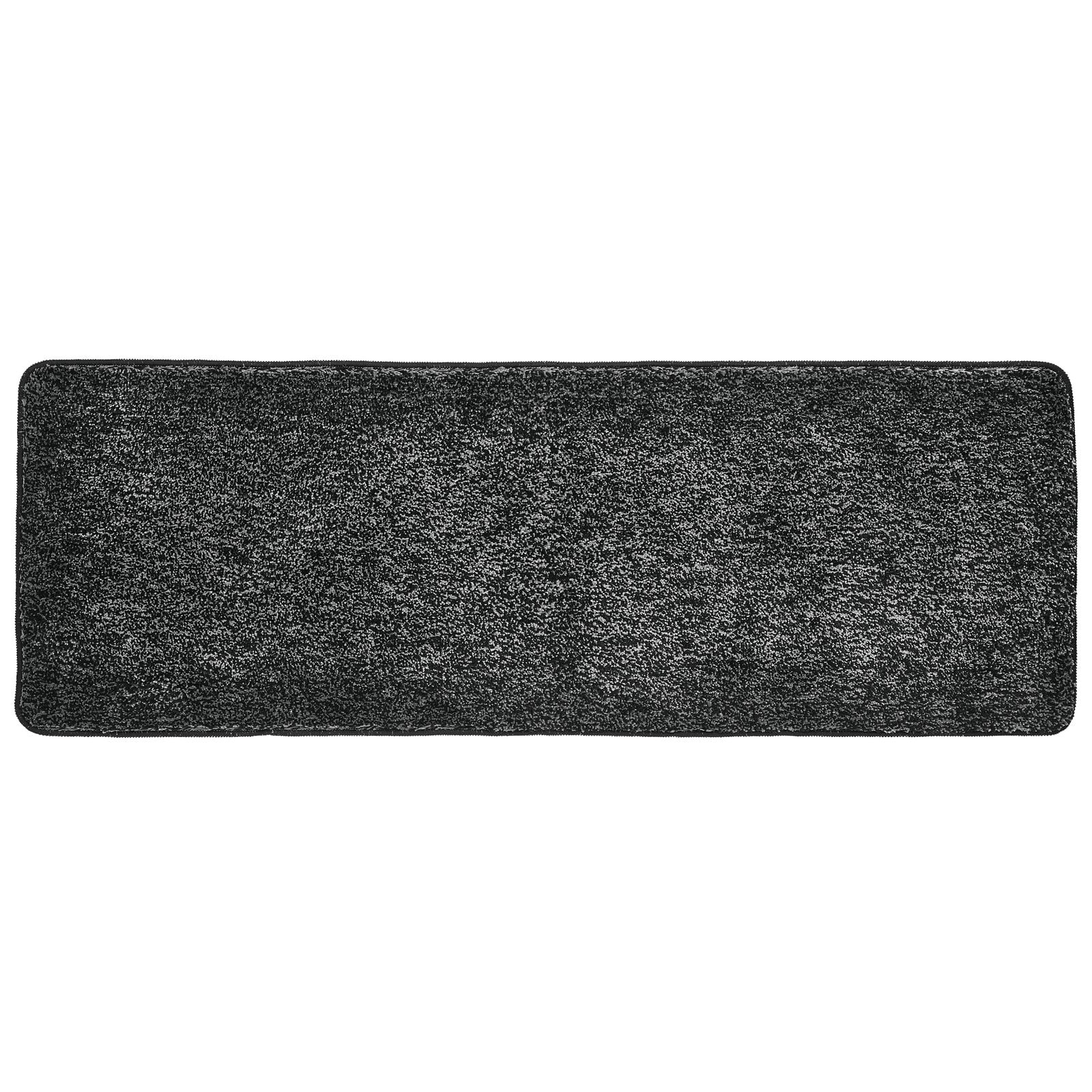 mDesign Non-Slip Microfiber Polyester Rug, 60" x 21", Heathered ...