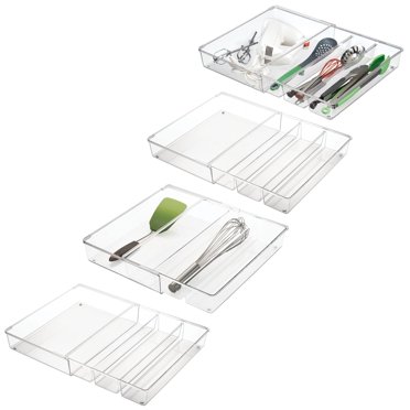 Eltow Expandable Kitchen Drawer Organiser with Large Dividers for ...