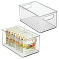mDesign Plastic Baby Food Storage Organizer Bin with Handles, 2 Pack ...