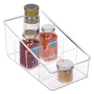 Vtopmart Clear Plastic Food Storage Organizer Bin, 4-Compartment ...