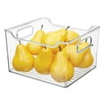 "mDesign Clear Plastic Kitchen Storage Bins, Pantry Organizer with ...